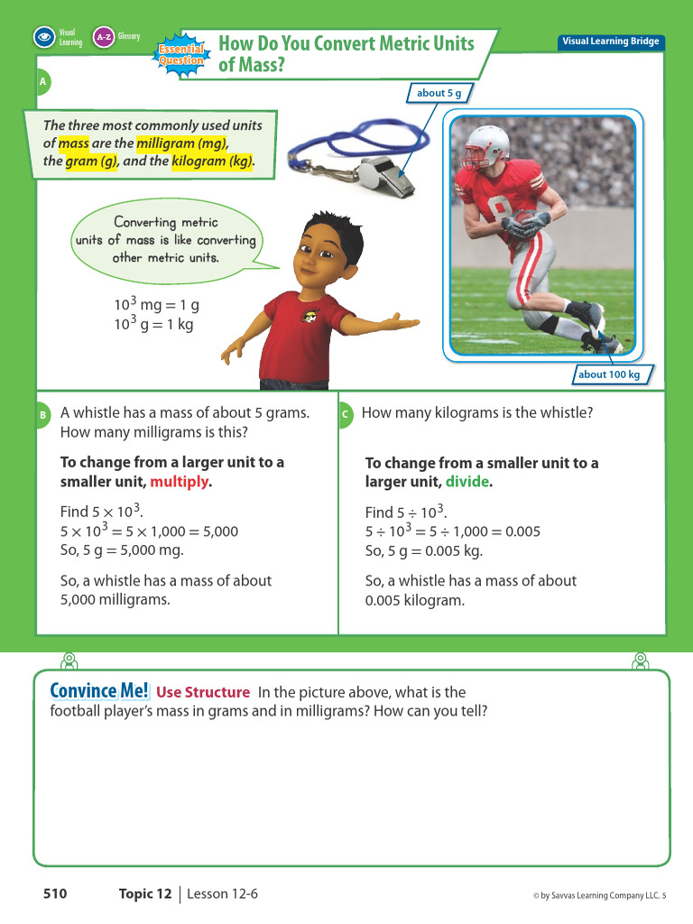 12-6 - Student Edition Practice | PDF | Kilogram | Physical Quantities
