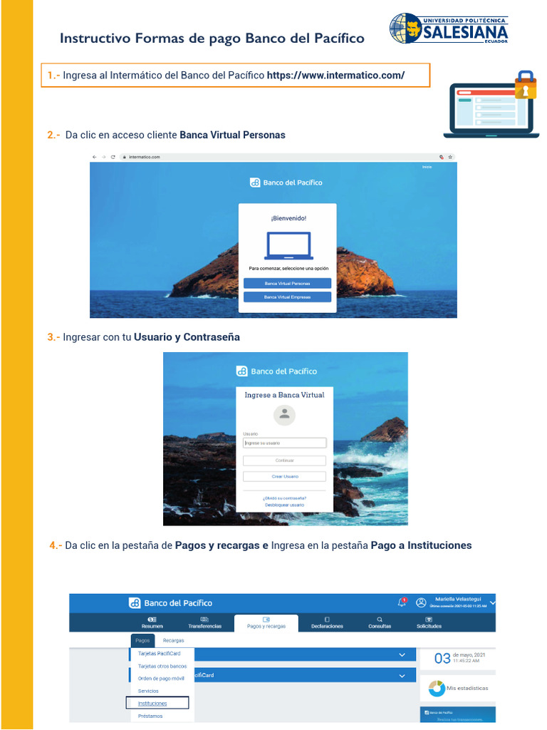 Instructivo Banco Pacífico | PDF | Crecimiento personal y profesional | Negocios