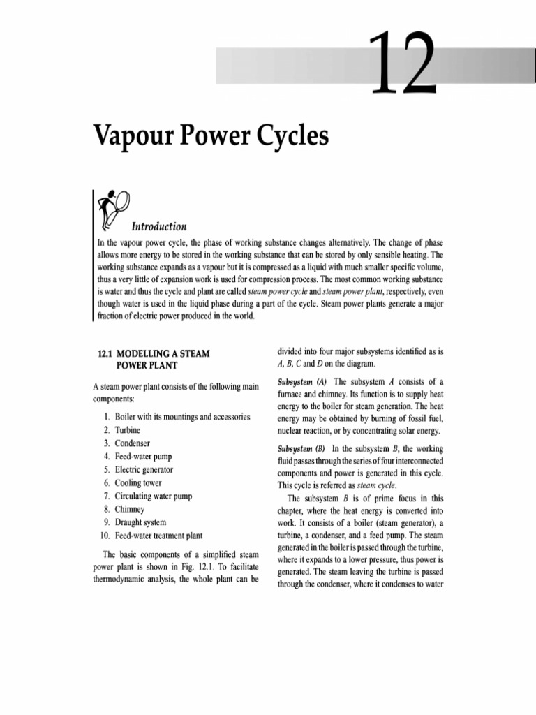 Vapour Power Cycle Mahesh Rathore | PDF
