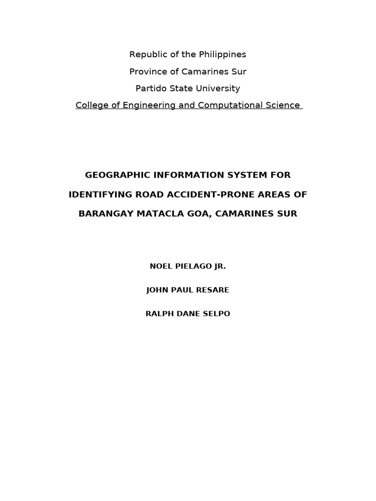 Thesis Revised Parts. | PDF | Geographic Information System | Usability