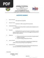 Sample Activity Design For School | PDF | Teachers | Educational Technology