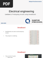 Breadboard Basics: @teamteachwell | PDF | Electronic Engineering | Electronics