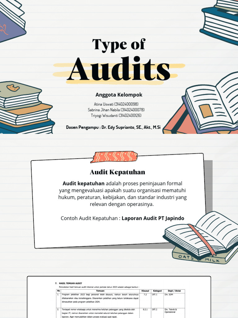 [PPT, TUGAS KELOMPOK] Jenis - Jenis Audit | PDF