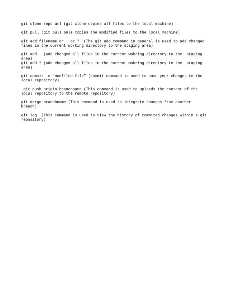 Git Commands Pdf 0949