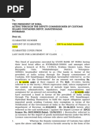 Bank Guarantee Format for Customs | PDF | Guarantee | Justice