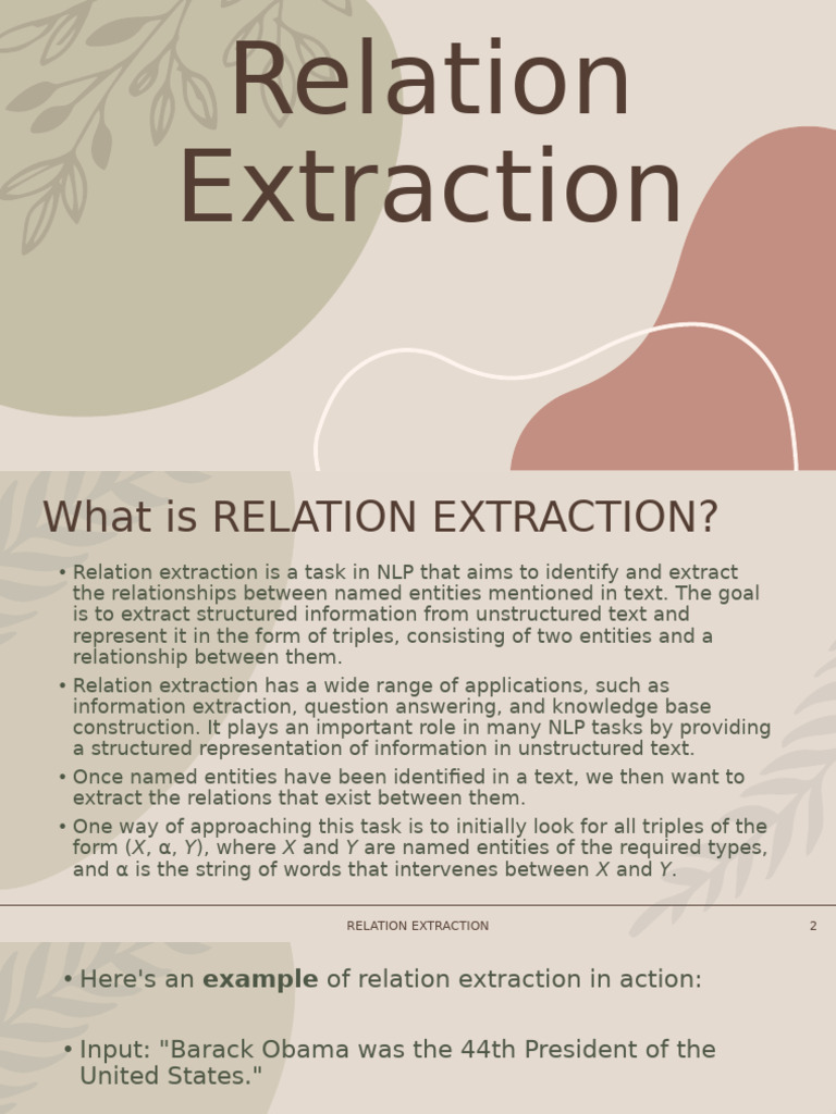 4.1.6.relation Extraction | PDF | Cognition | Artificial Intelligence