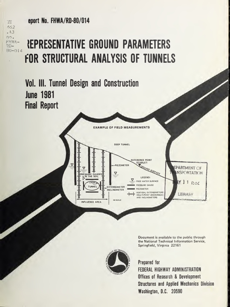 Parameters For Lining Design | PDF | Pressure Measurement | Tunnel