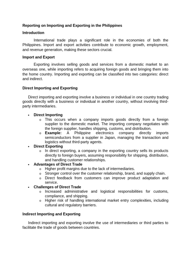 Import export | PDF | Exports | Taxes