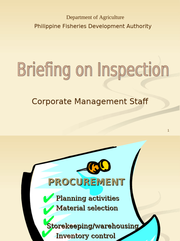 Inspection Procedures | PDF | Specification (Technical Standard) | Procurement