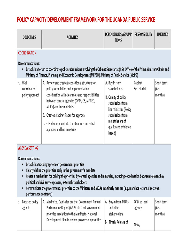 3b Policy Capacity Development Framework | PDF | Policy | Project ...