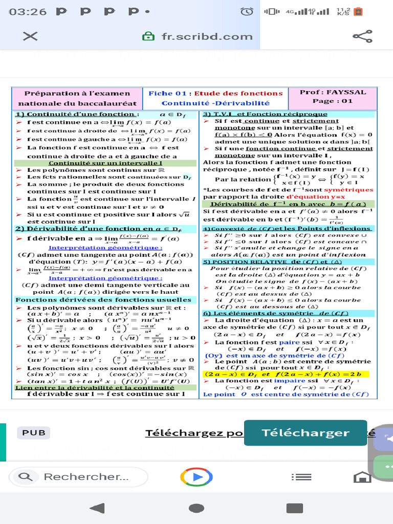 Formule Des Limites | PDF