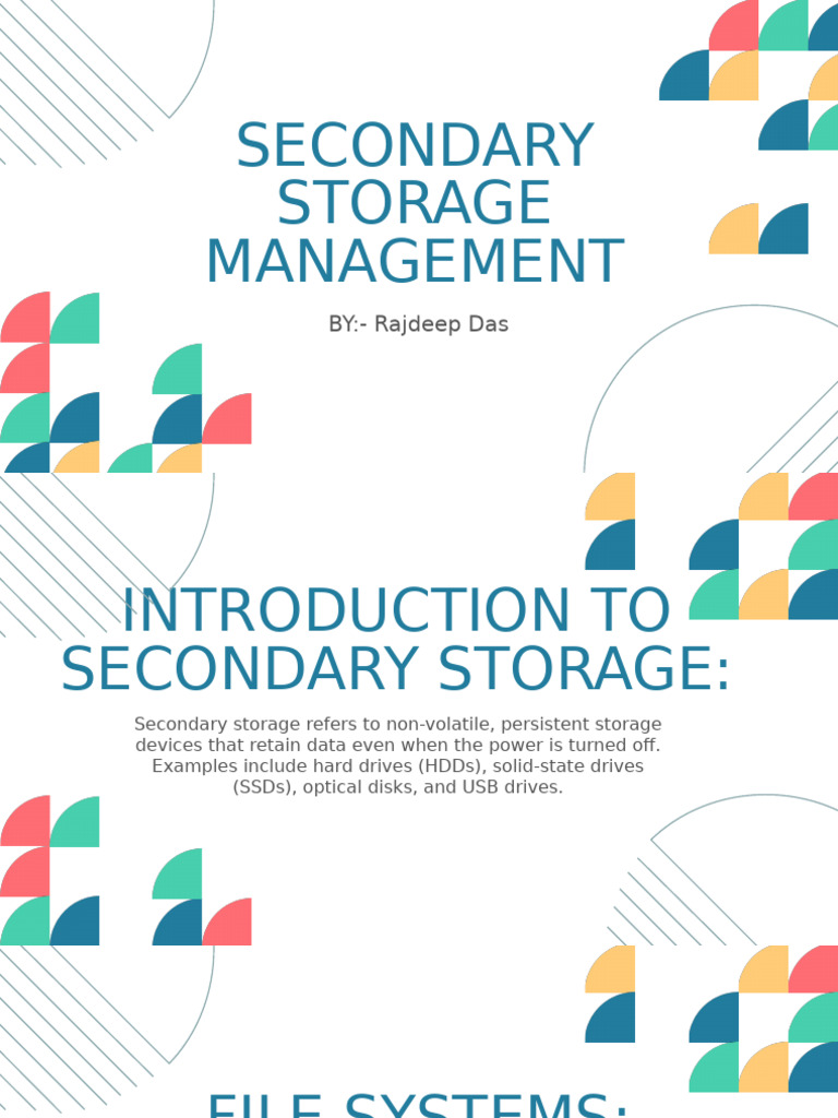 Secondary Storage Management | PDF | Computer Data Storage | Computer File