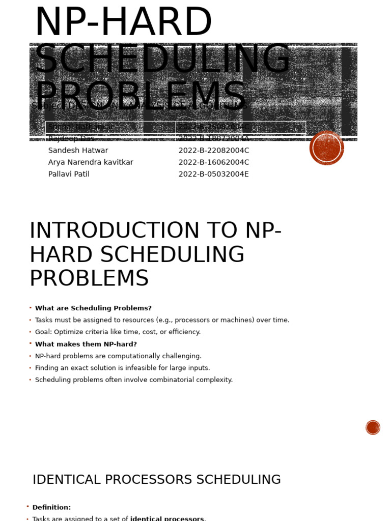 NP-hard Scheduling Problems | PDF | Metaheuristic | Scheduling (Computing)