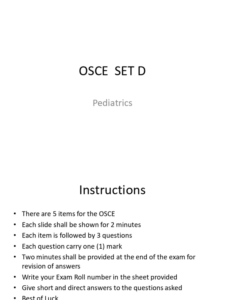 Osce D | PDF