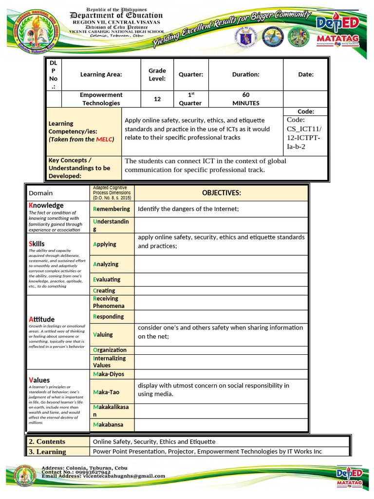 Dlp-Et 3 | PDF | Learning | Knowledge
