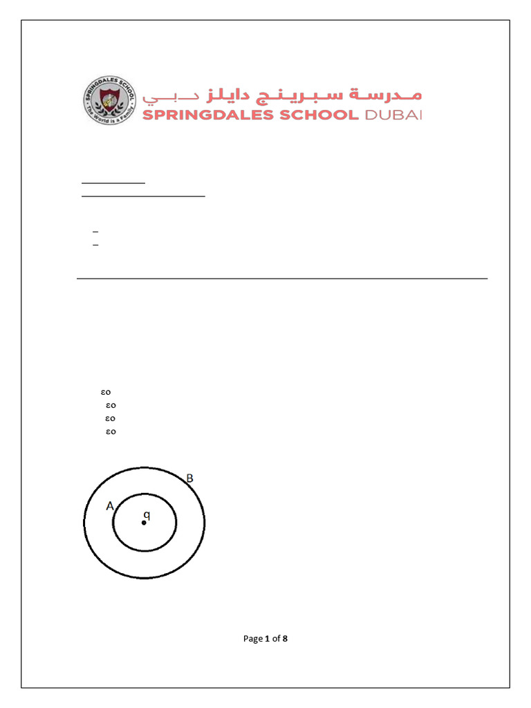 Gr.12 - Half Yearly Physics Revision Worksheet | PDF | Inductance | Inductor
