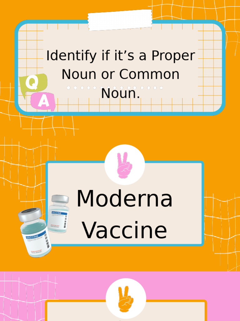 Colourful Find The Proper Noun Slides Activity Presentation | PDF