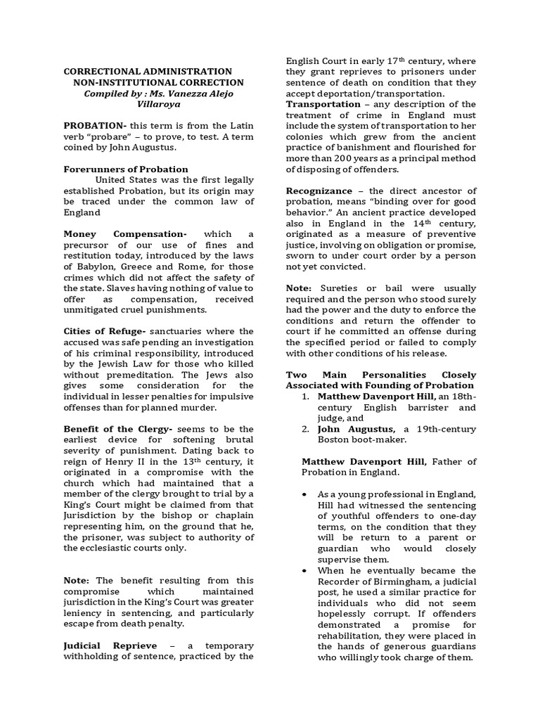 2023-CA2-NOTES | PDF | Probation | Pardon 2023-CA2-NOTES | PDF | Probation | Pardon