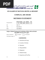 Method Statement For Installation of PVC uPVC Drainage Piping Under or ...