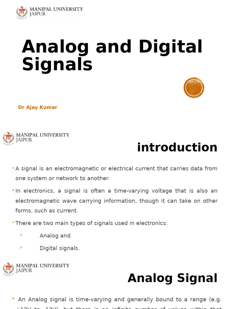 Analog vs Digital Signals Explained | PDF | Electronic Circuits ...