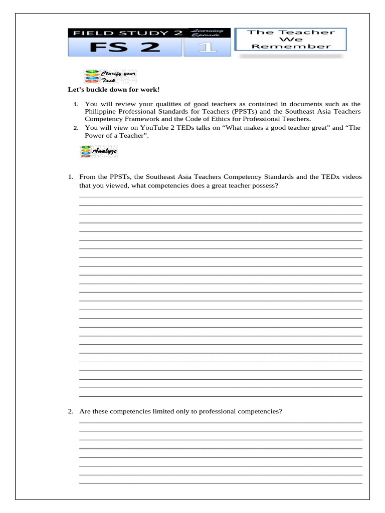 Let's Buckle Down For Work! | PDF | Learning | Differentiated Instruction