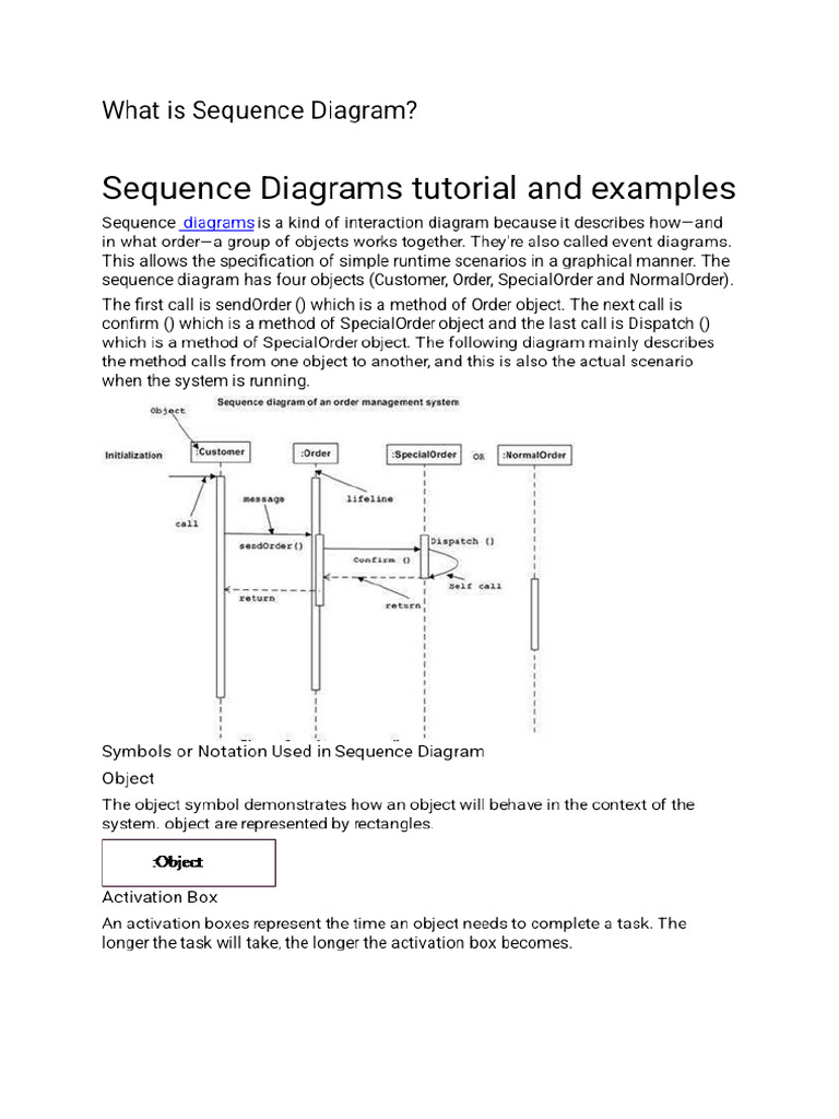 Sequence Diagram | PDF