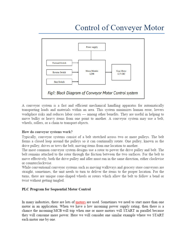Unit V (Mechatronics Applications) | PDF | Belt (Mechanical) | Programmable Logic Controller