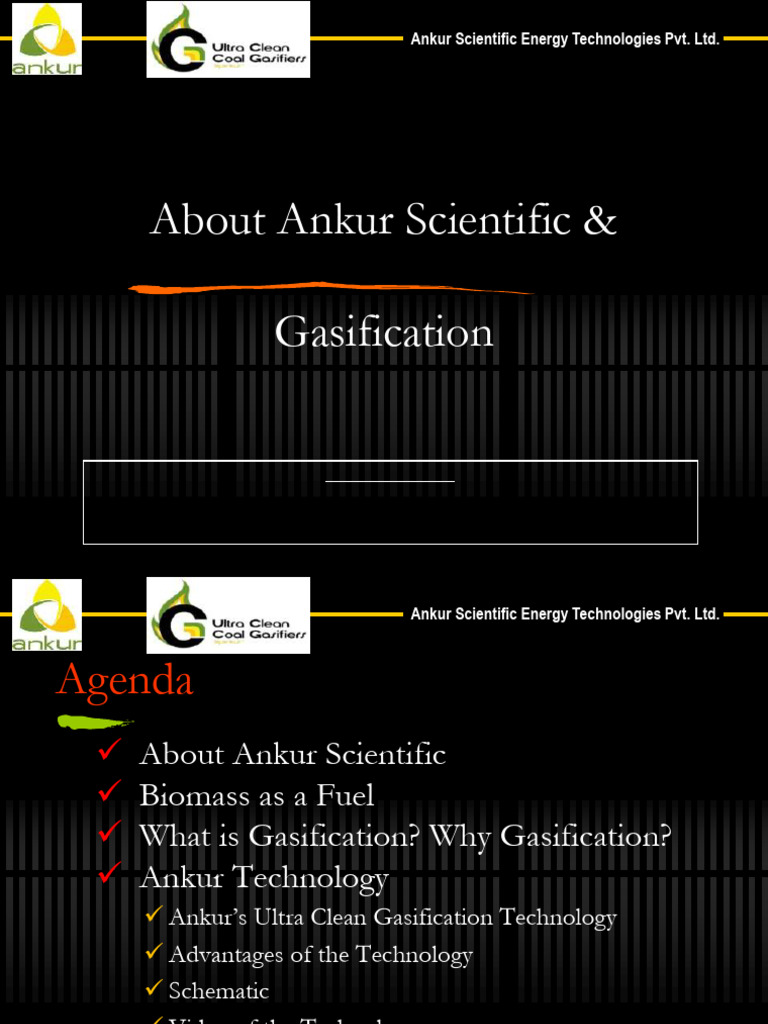 About Ankur Scientific and Gasification Technology | PDF | Gasification | Energy Development