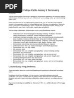 HV Cable Jointing and Termination Training | PDF | Electric Power ...