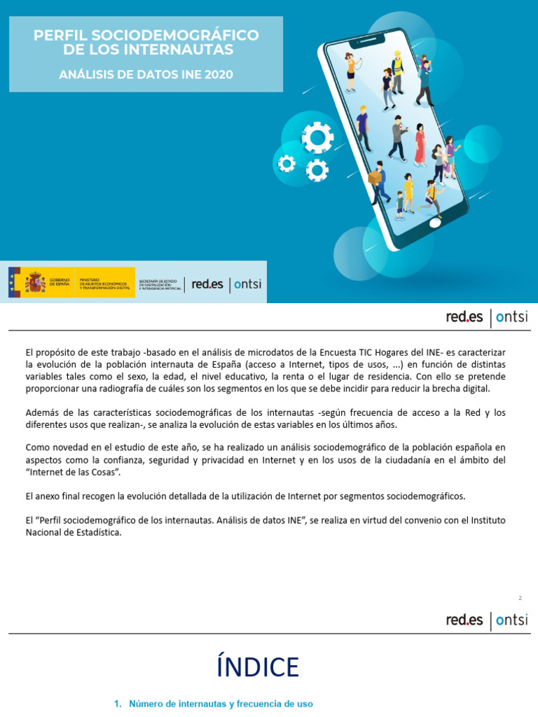 Perfil Sociodemográfico de Los Internautas | PDF | Internet de las ...