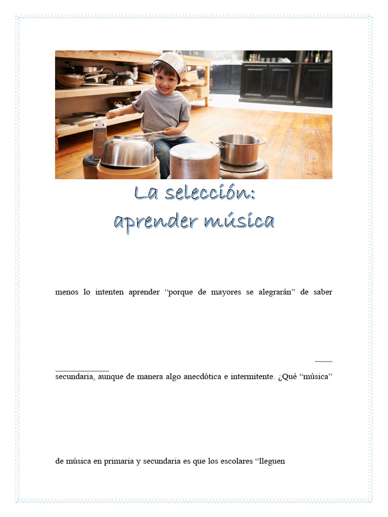 Aprender Musica | PDF | Enseñando | Aprendizaje
