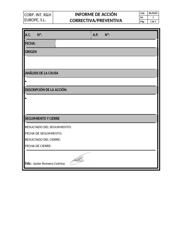 r6-Pg04-01 - Informe de Aacc-Aapp Tipo | PDF