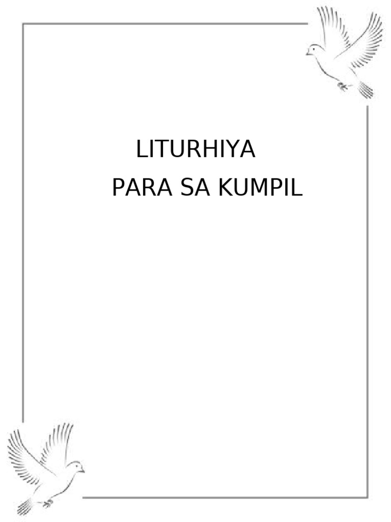 Sakramento NG Kumpil - Unang Pakikinabang | PDF