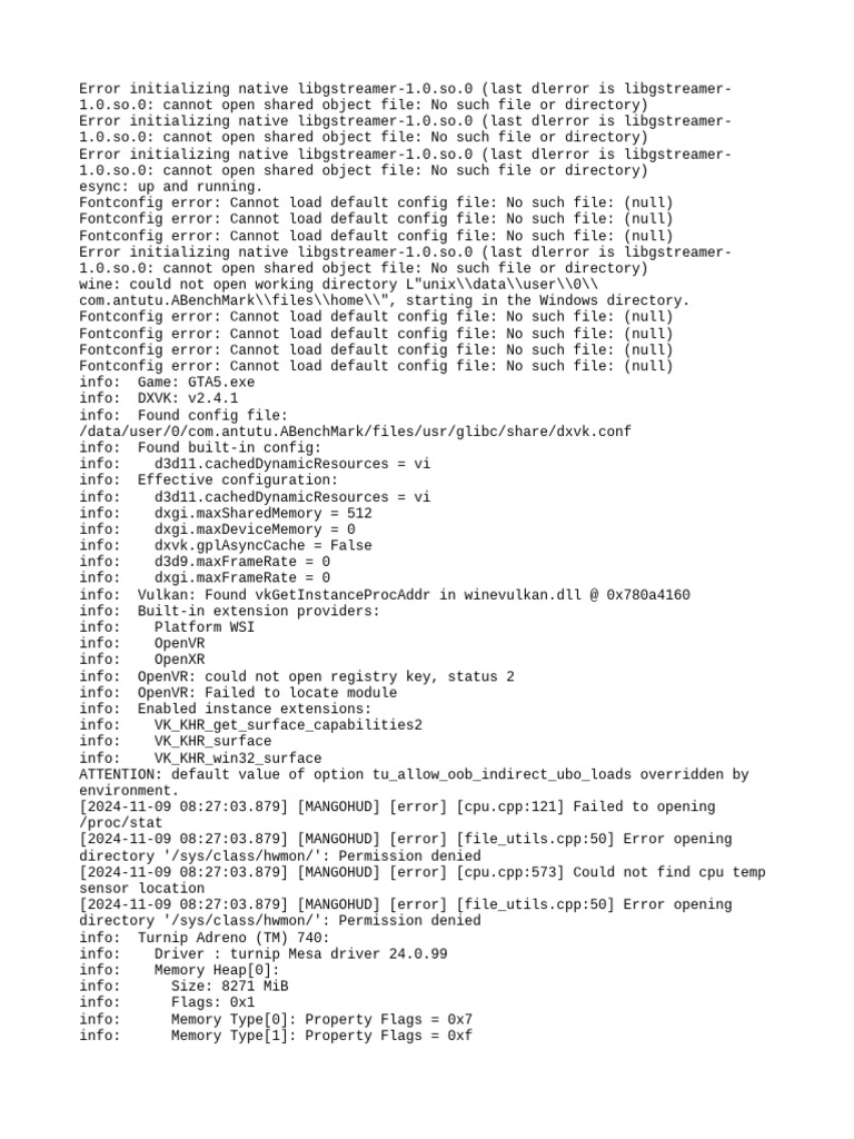 GStreamer Init Error & Vulkan Info | PDF | Directory (Computing) | Computer Engineering