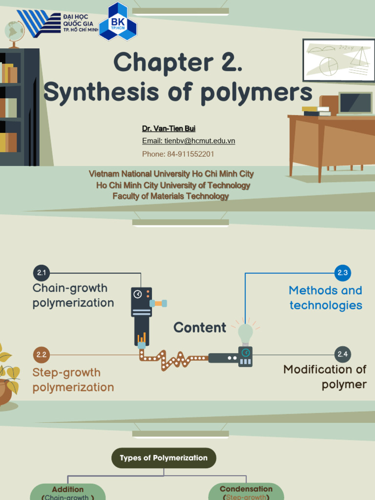 Chapter 2. Synthesis of Polymers | PDF | Polymerization | Polymers