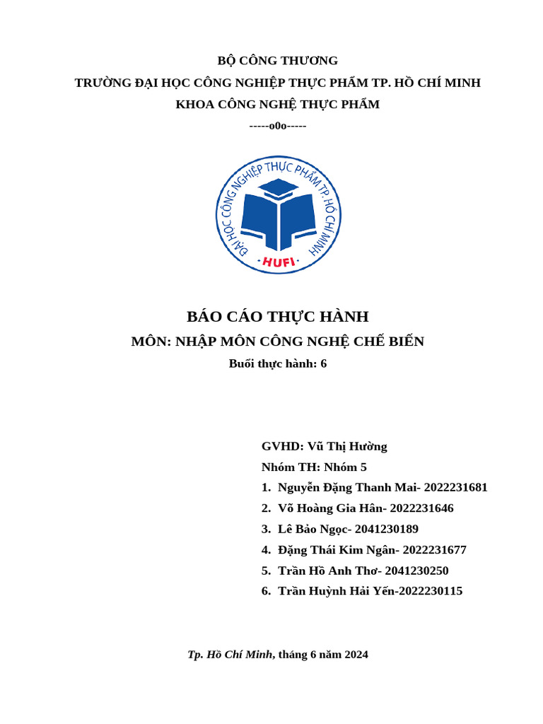 Nhap Mon CNTP | PDF