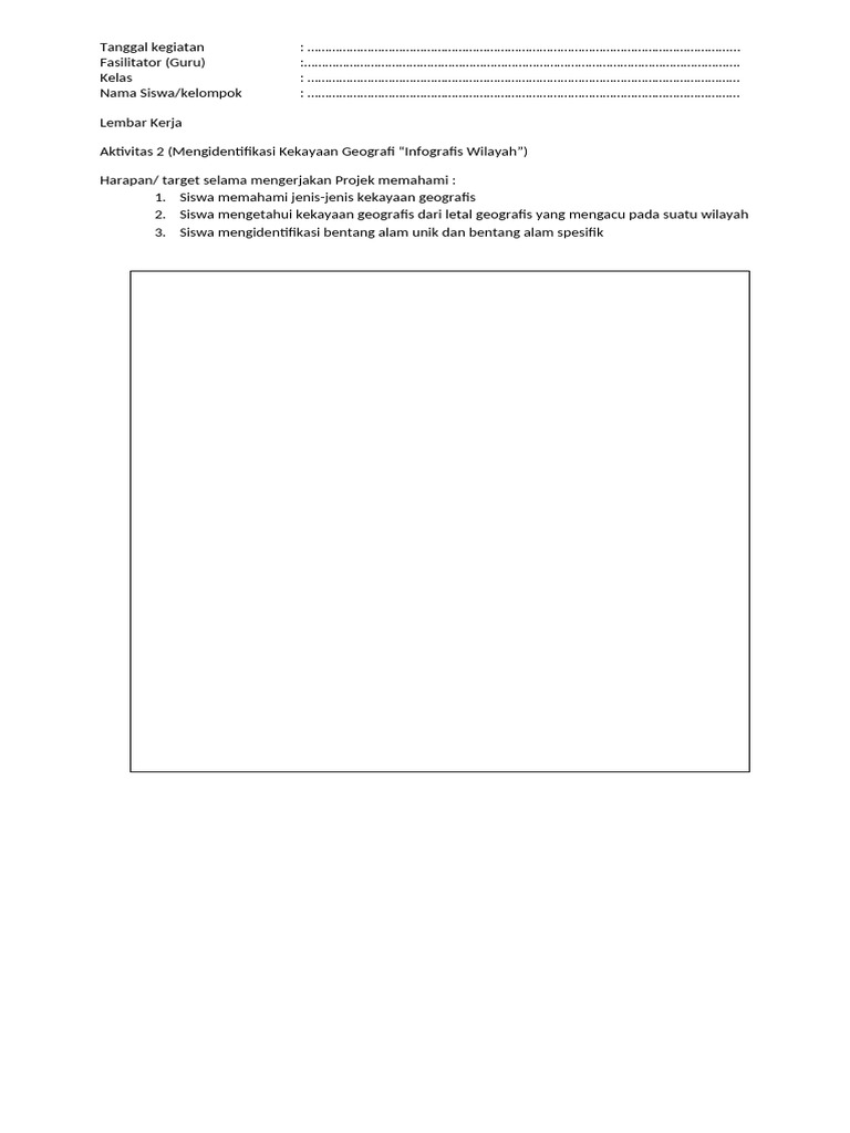 Lembar Kerja Aktifitas 2-P5 | PDF | Seni