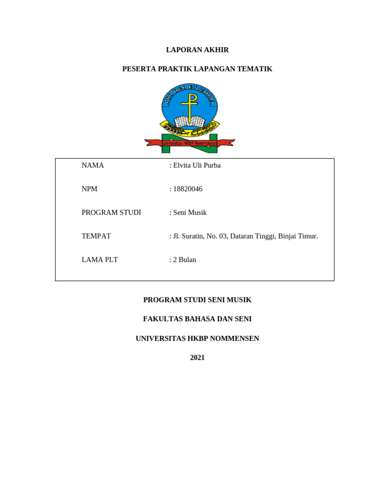 LAPORAN KEGIATAN PLT New | PDF