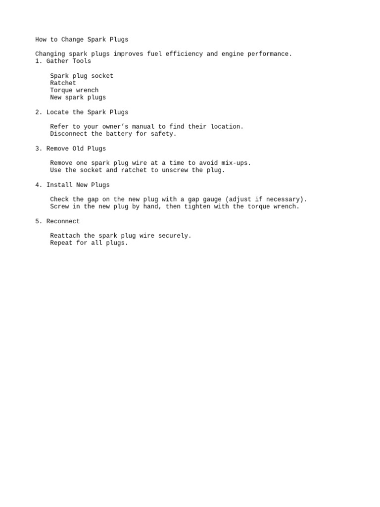 Spark Plug Change Guide For Ford 4 6 3v Pdf Technology Engineering