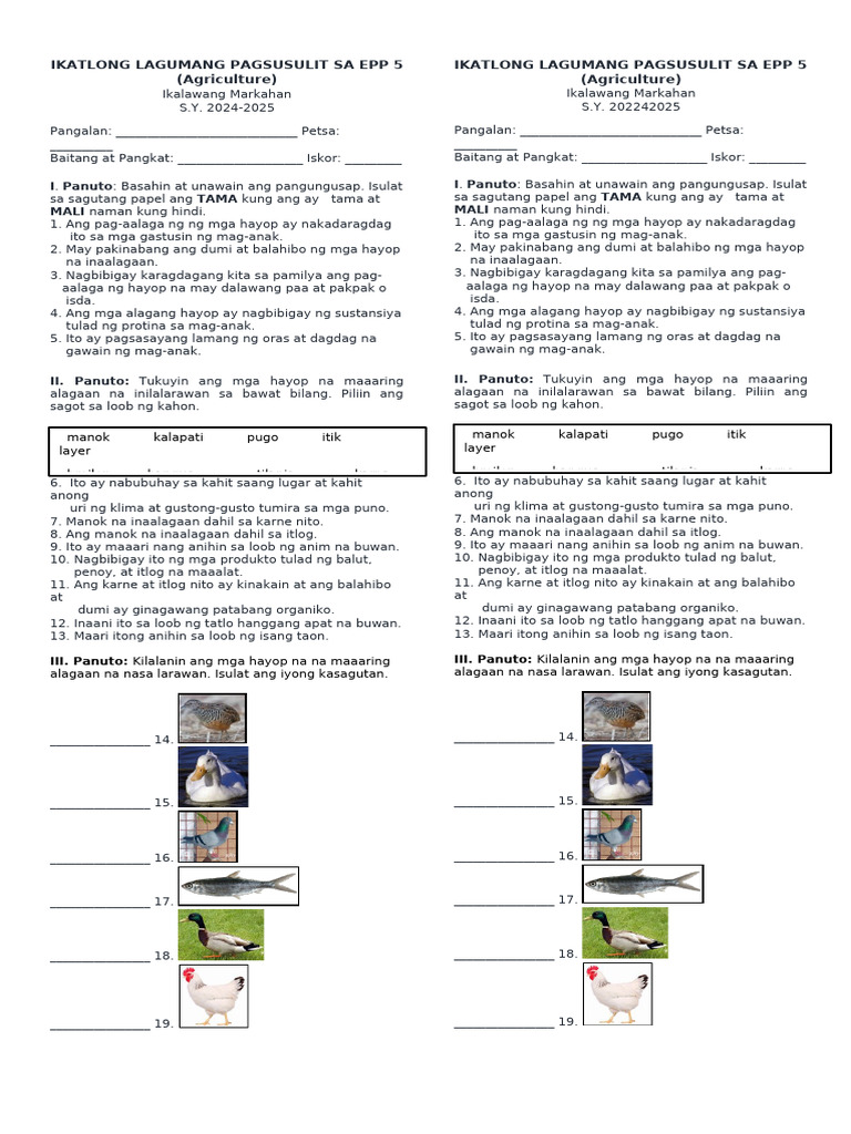 Epp - Agri Sum 3 | PDF