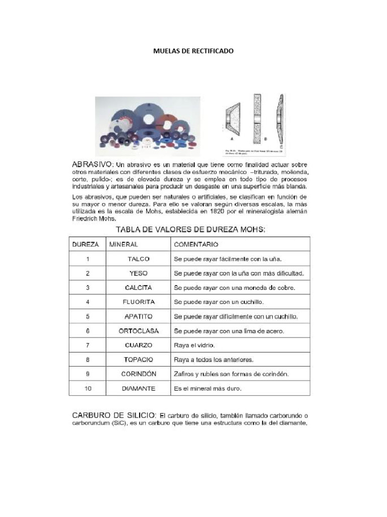 Tema 3. Muelas de Rectificado | PDF