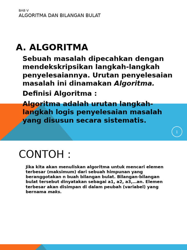 MATSI Algoritma Bilangan Bulat | PDF