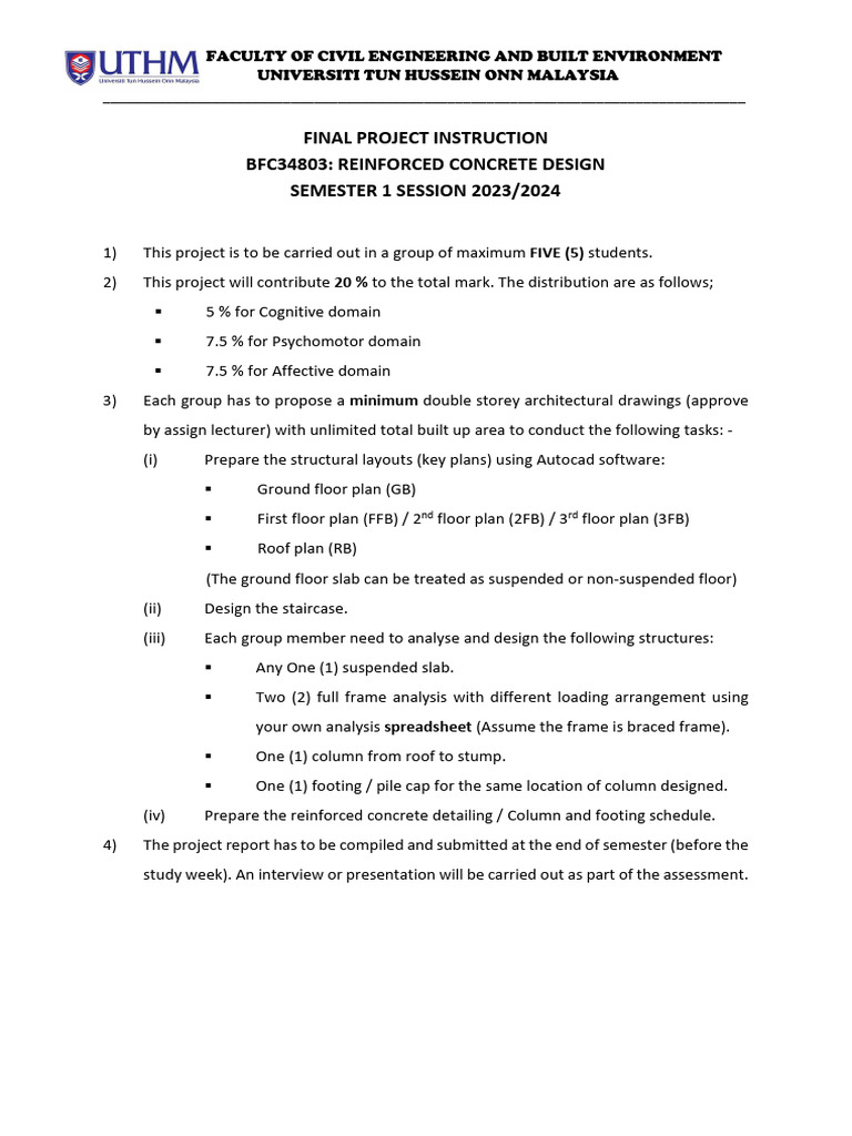 Finalprojectinstructionofbfc34803 Soffi | PDF