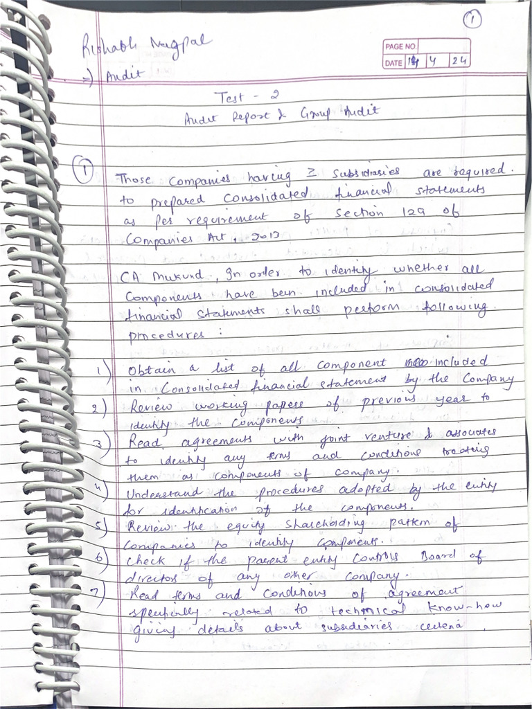 TP 2 - Audit Report & Group Audit | PDF