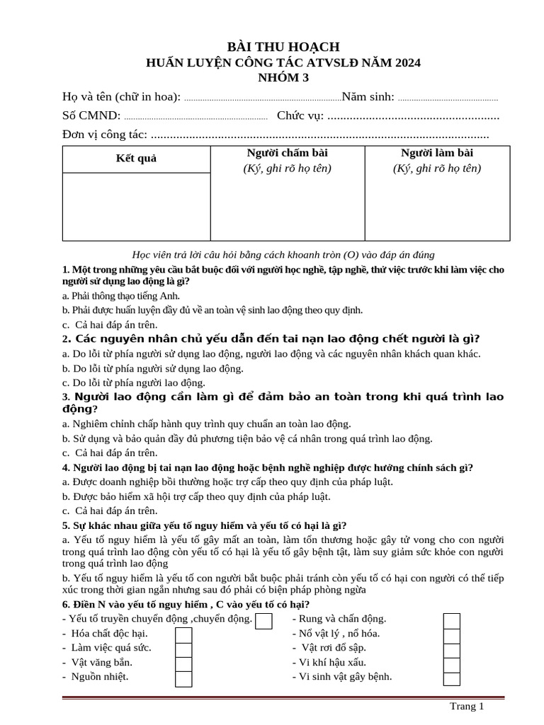 BKT Nhóm 3 Khi | PDF