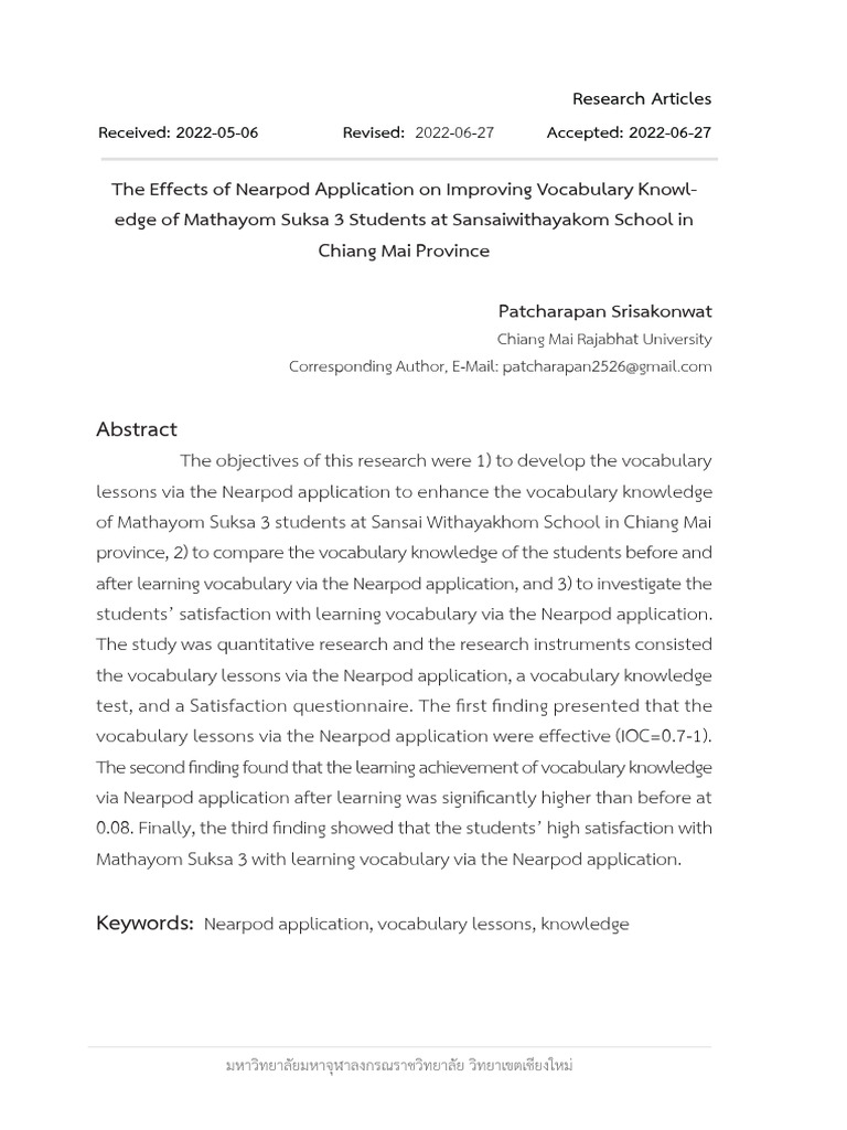 BB - The Effects of Nearpod Application On Improving Vocabulary Knowl ...