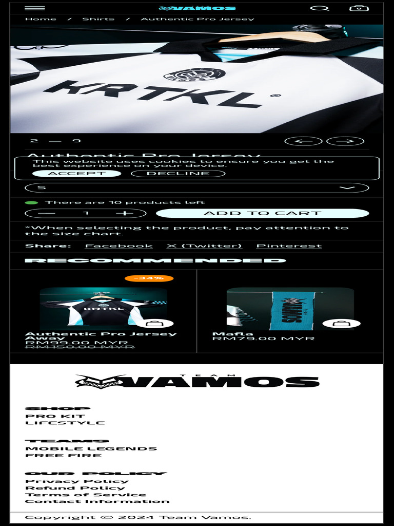 Authentic Pro Jersey - Team Vamos | PDF