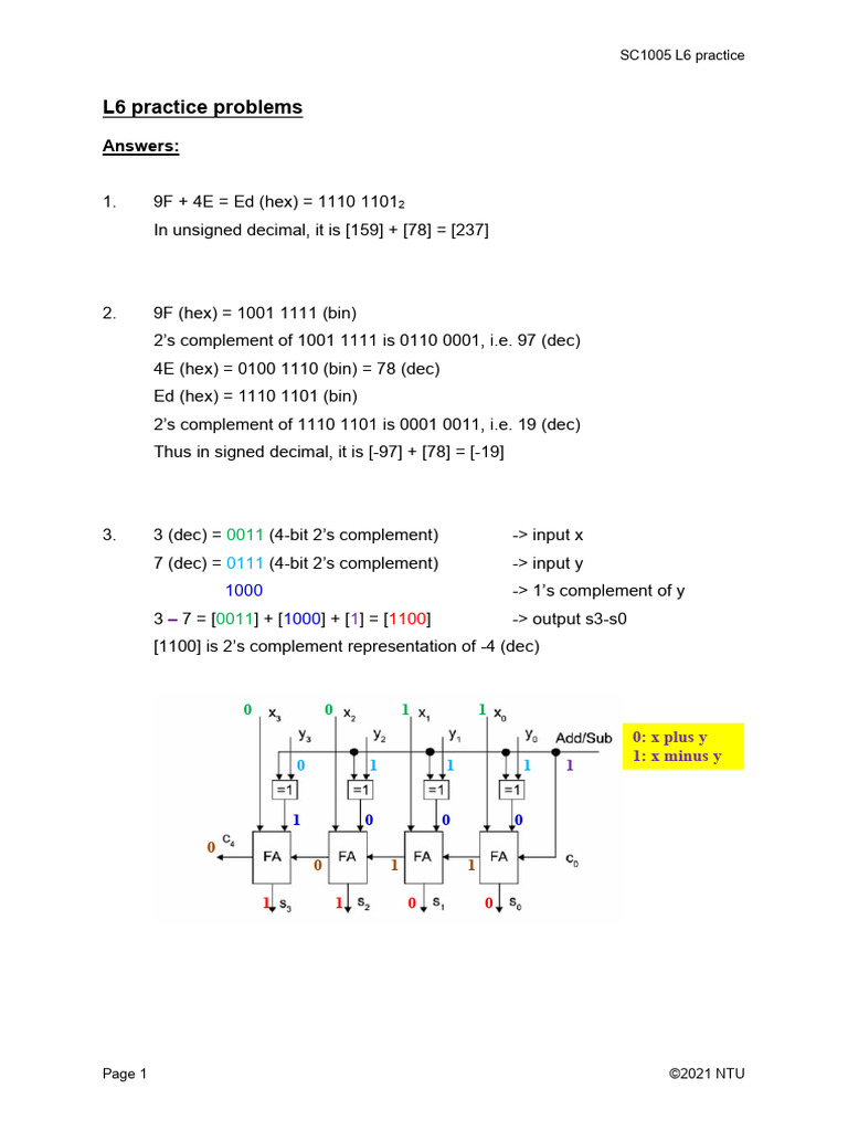 L6 Practice Answers | PDF