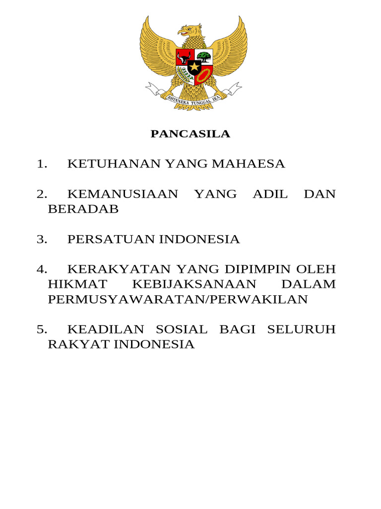 Teks Pancasila | PDF | Pengembangan Diri | Sains & Matematika
