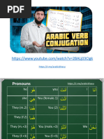 Conjugaison Verbes Arabes | PDF